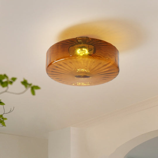Amber Glass Ceiling Light – Dekoorlight