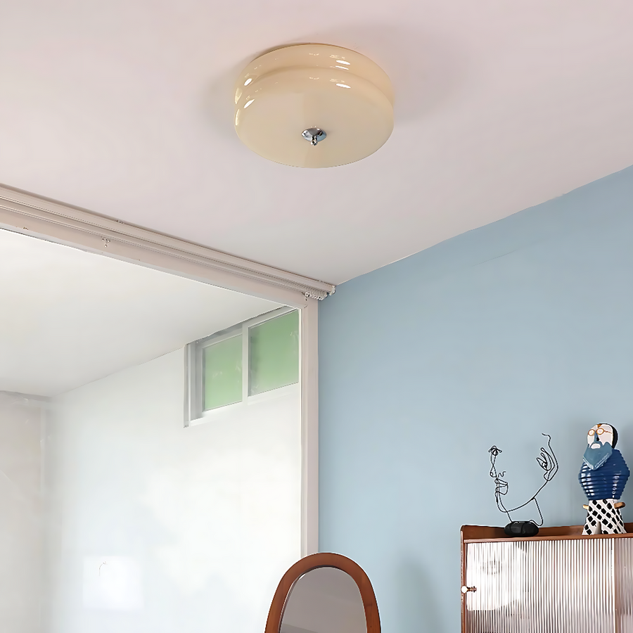 Art Deco Cream Ceiling Light – Dekoorlight
