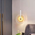 Frosted Gold Disc Pendant Light – Dekoorlight