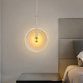 Frosted Gold Disc Pendant Light – Dekoorlight