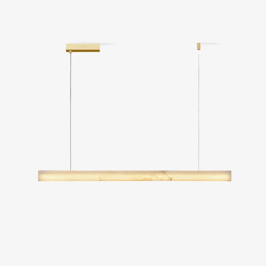 Linear Snowflake Stone Chandelier | Modern Luxury Alabaster Island ...