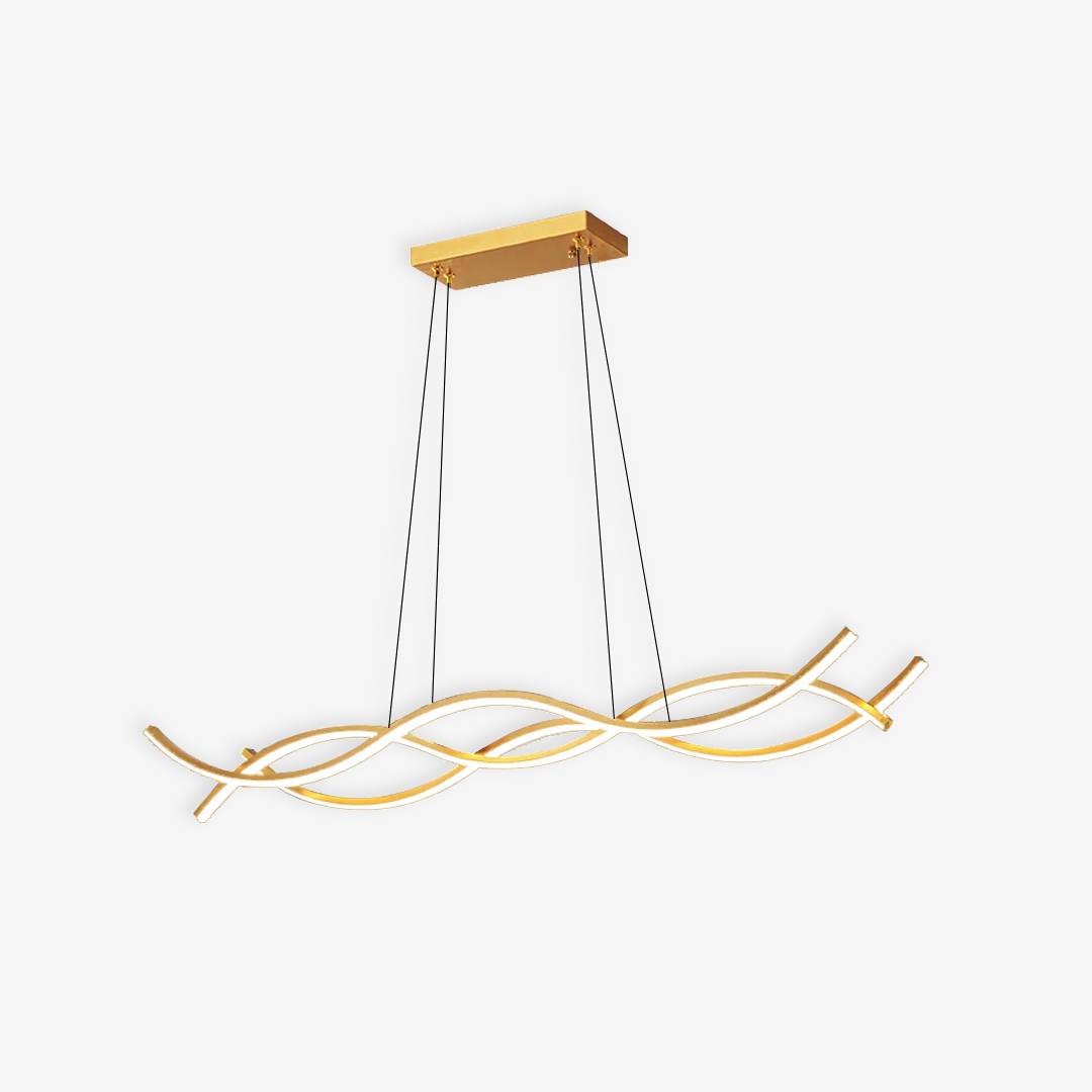 Mavira Curve Chandelier | Sleek Curves Elegant Hanging Light – Dekoorlight