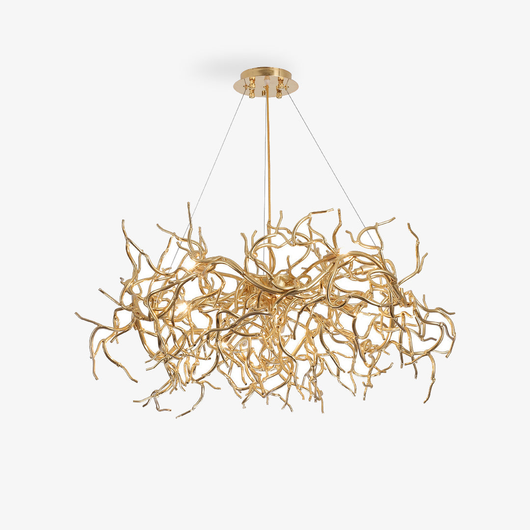 Modern Gold Tree Branch Chandelier – Dekoorlight