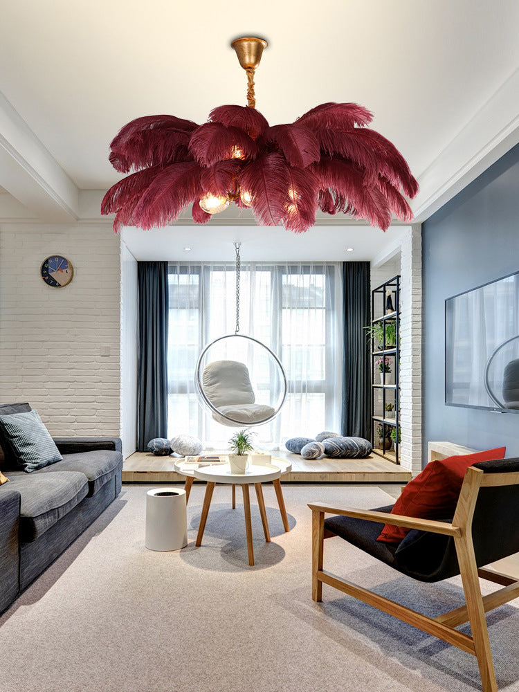 Ostrich Feather Chandelier – Dekoorlight