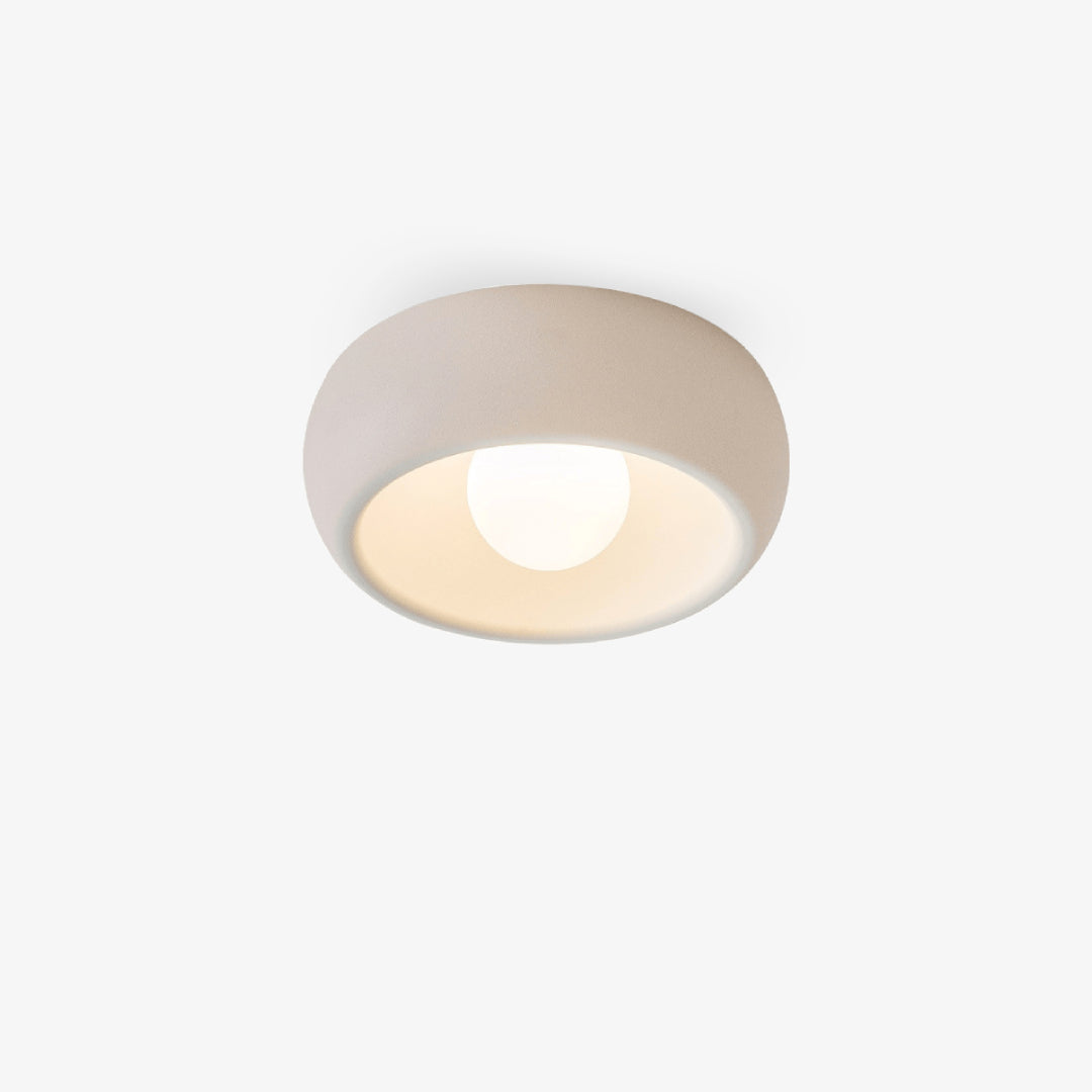 Solid Color Cream Ceiling Lamp – Dekoorlight